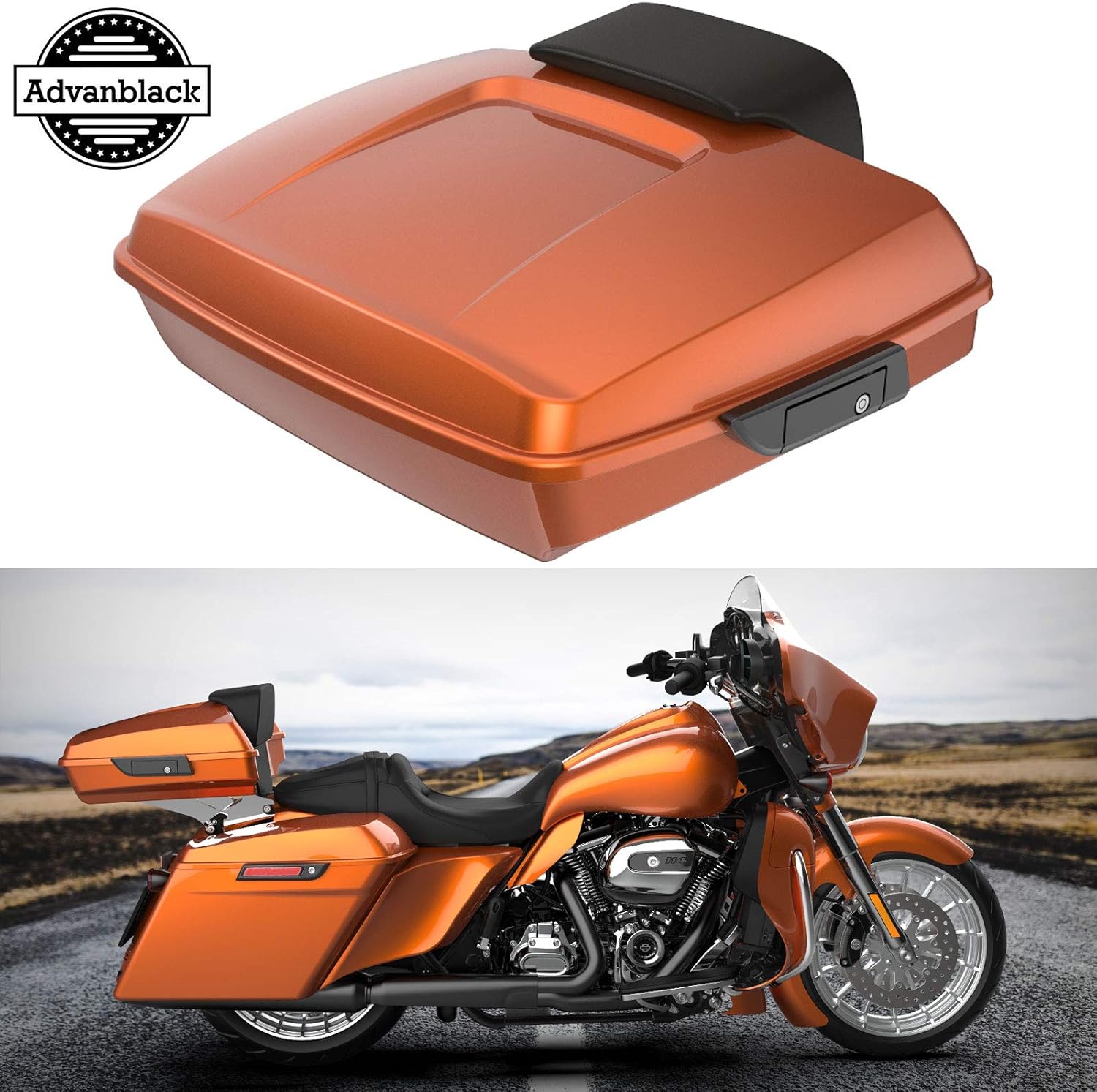 Amazon.com: Moto Onfire US Stock Razor Tour Pack, Black Latches with ...