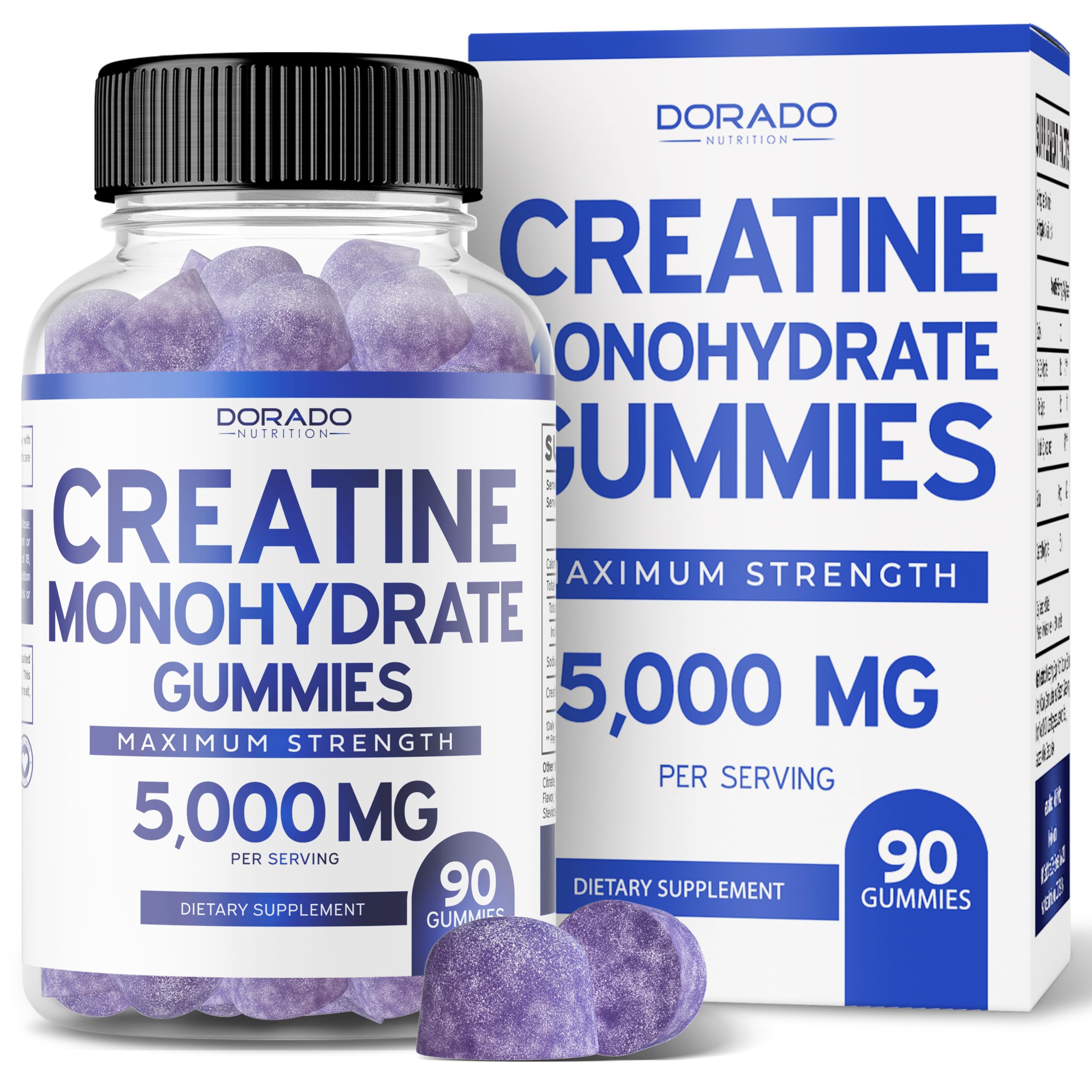 Mua Creatine Monohydrate Gummies 5000mg (90 Count) Creatine Gummy For ...