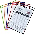 Amazon.com : Kruideey Heavy Duty Job Ticket Holder Dry Erase Pockets ...