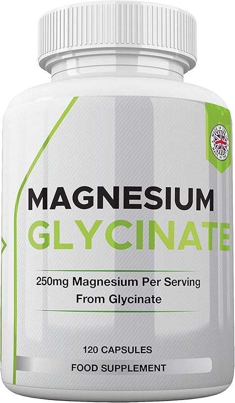 Magnesium Glycinate Capsules | 1250mg of Glycinate Providing 250mg of ...