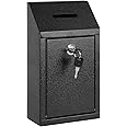 Amazon.com : KYODOLED Money Cash Drop Box Wall Mount with Key, Metal ...