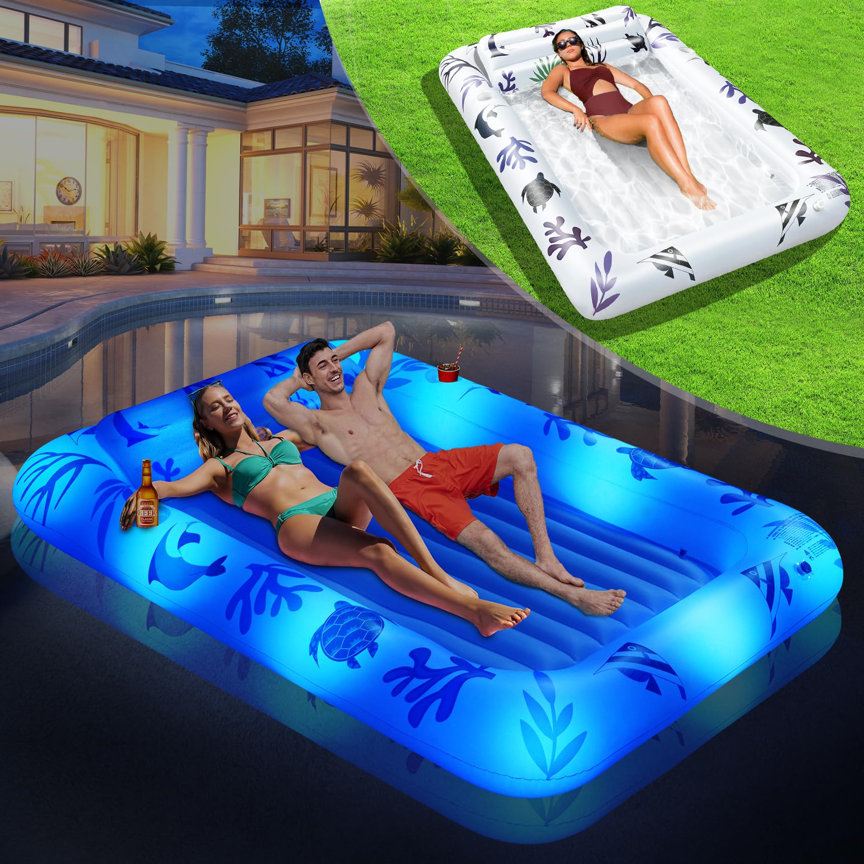 Mua DeeprBetter Inflatable Tanning Pool Lounger Float for Adults,80" x ...