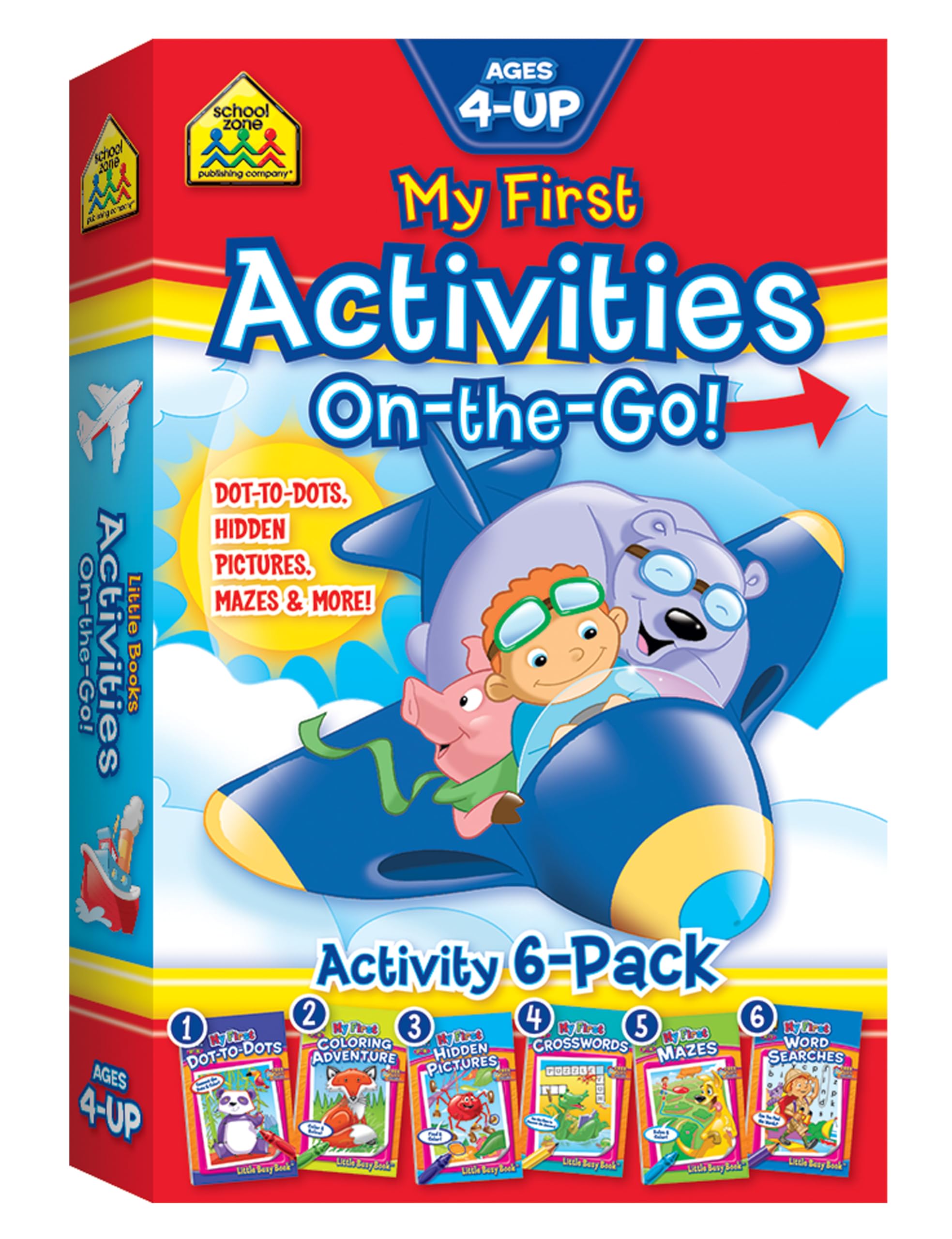 Mua School Zone - My First Activities On-the-Go! 6-Pack Workbook Set ...