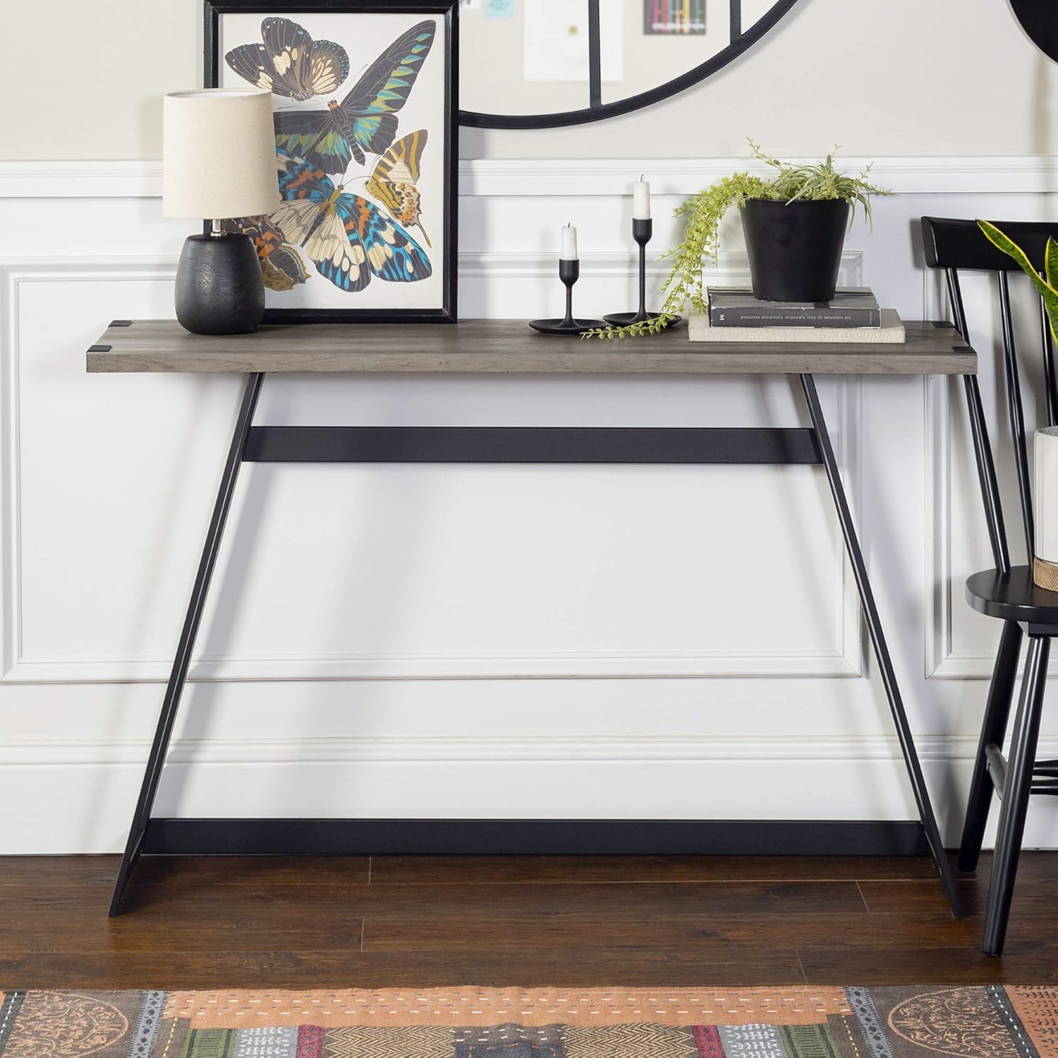 Eden Bridge Designs Rectangular Urban Industrial End Table/ Entryway ...