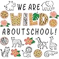 Amazon.com: Safari We are Wild about School Bulletin Board Set Jungle ...