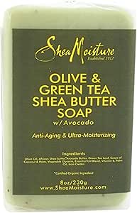 Shea Moisture Olive and Green Tea Shea Butter Soap, 8 Ounce : Amazon ...