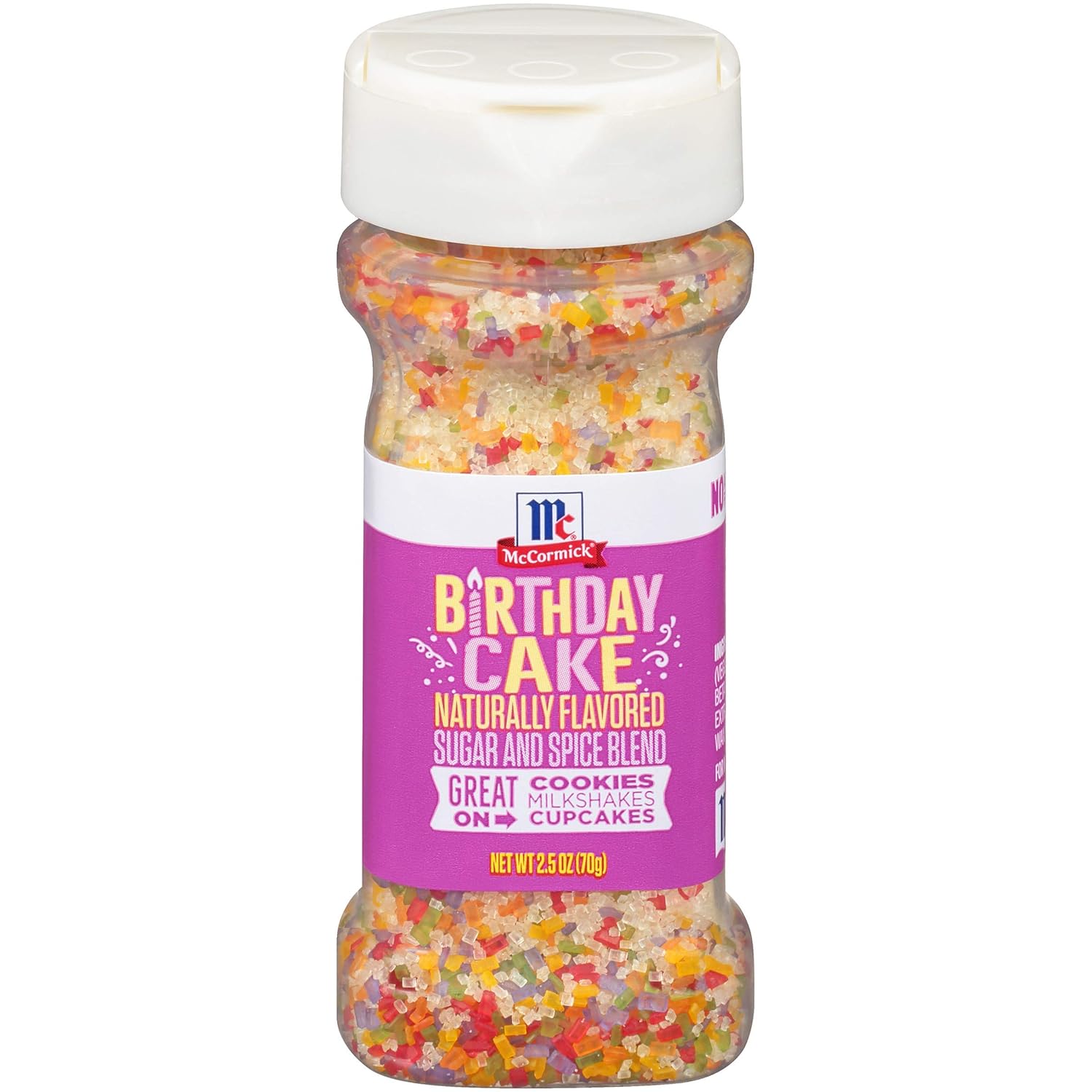 McCormick Birthday Cake Naturally Flavored Sugar and Spice Blend, 2.5 oz