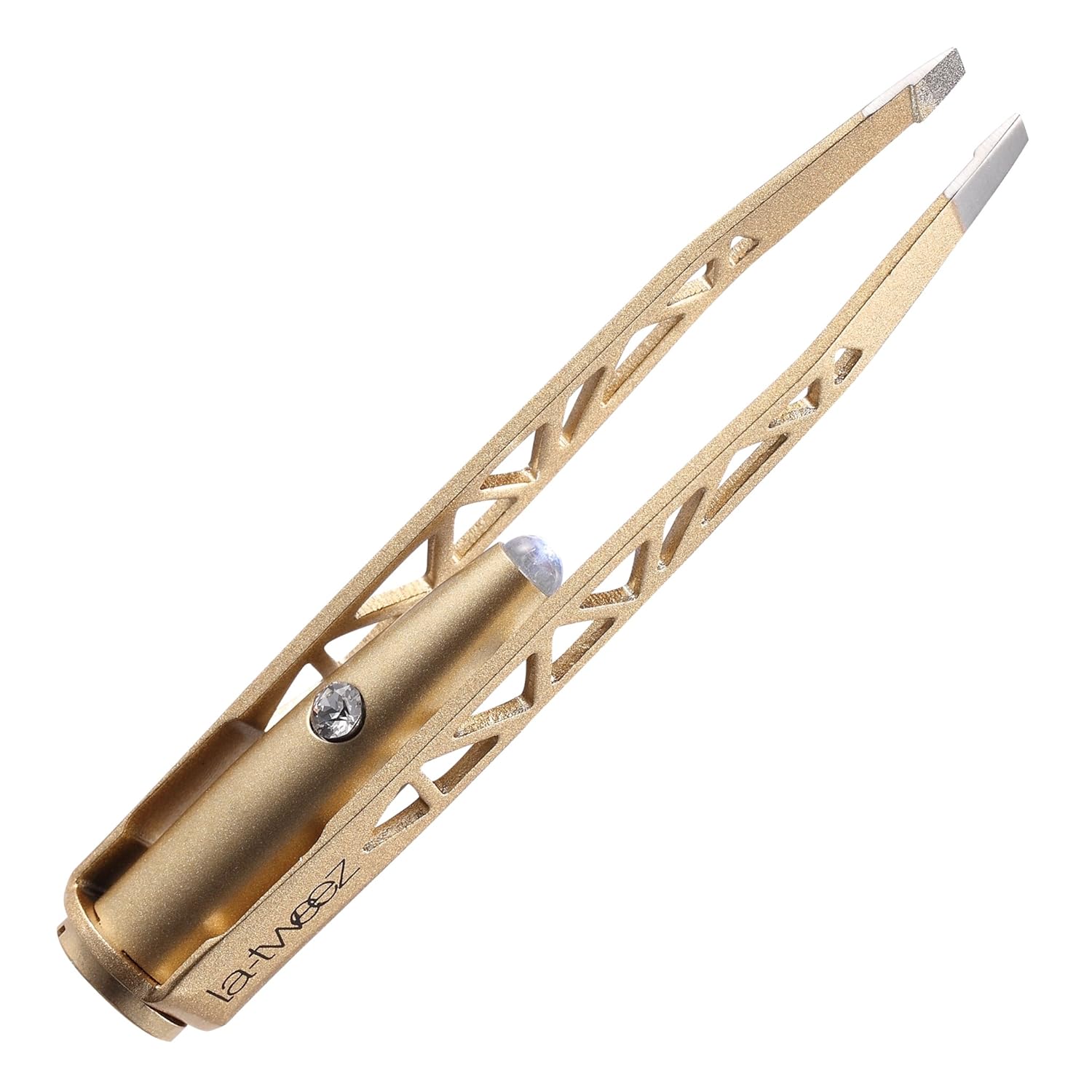 Tweezers by La-tweez ECO GOLD Ultra Bright LED Tweezer with Diamond ...