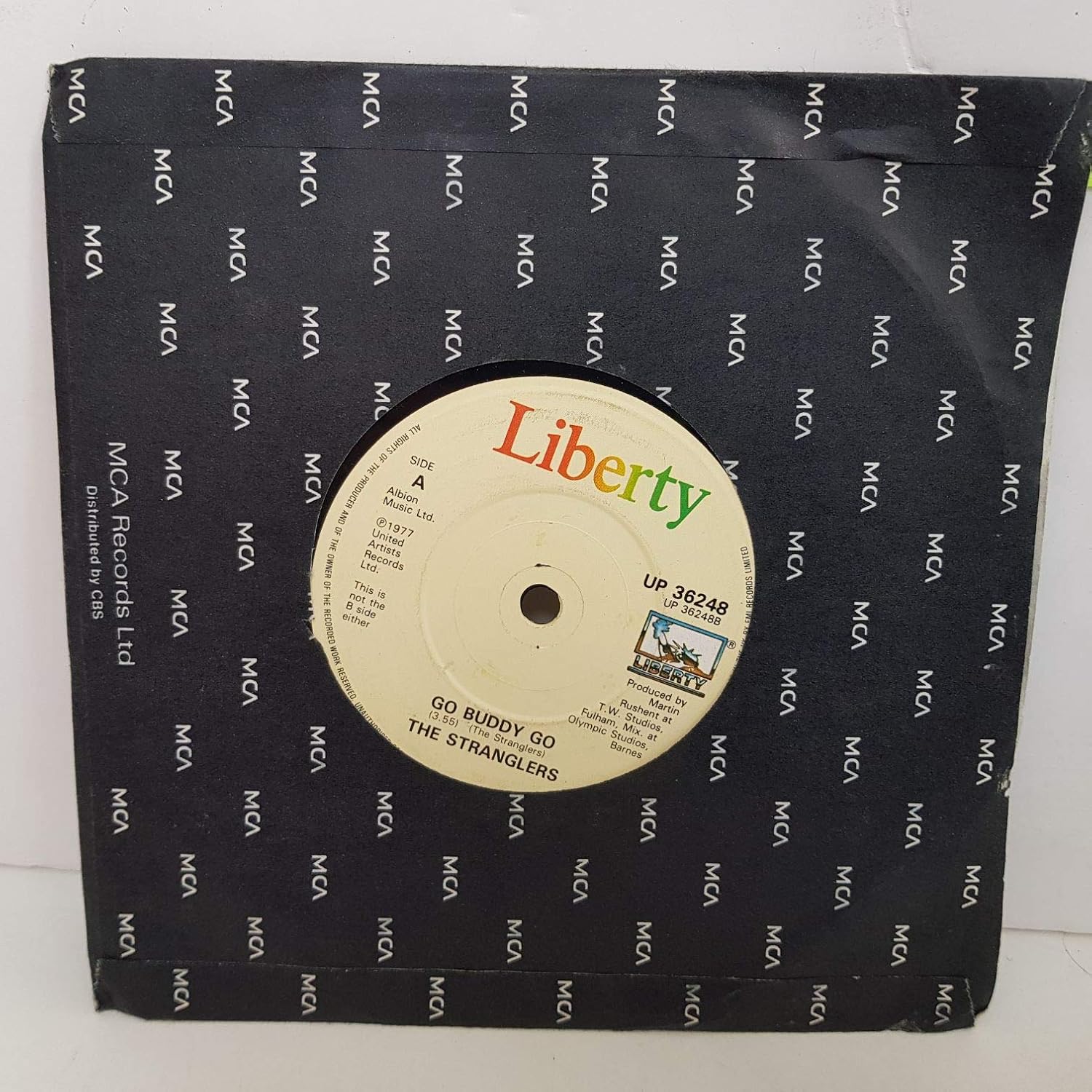 THE STRANGLERS Go buddy go, Peaches. 7 inch single vinyl. UP36248 ...