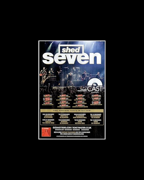 Shed Seven - UK Tour 2017 Plus Sold Out Mini Poster - 25.4x20.3cm ...