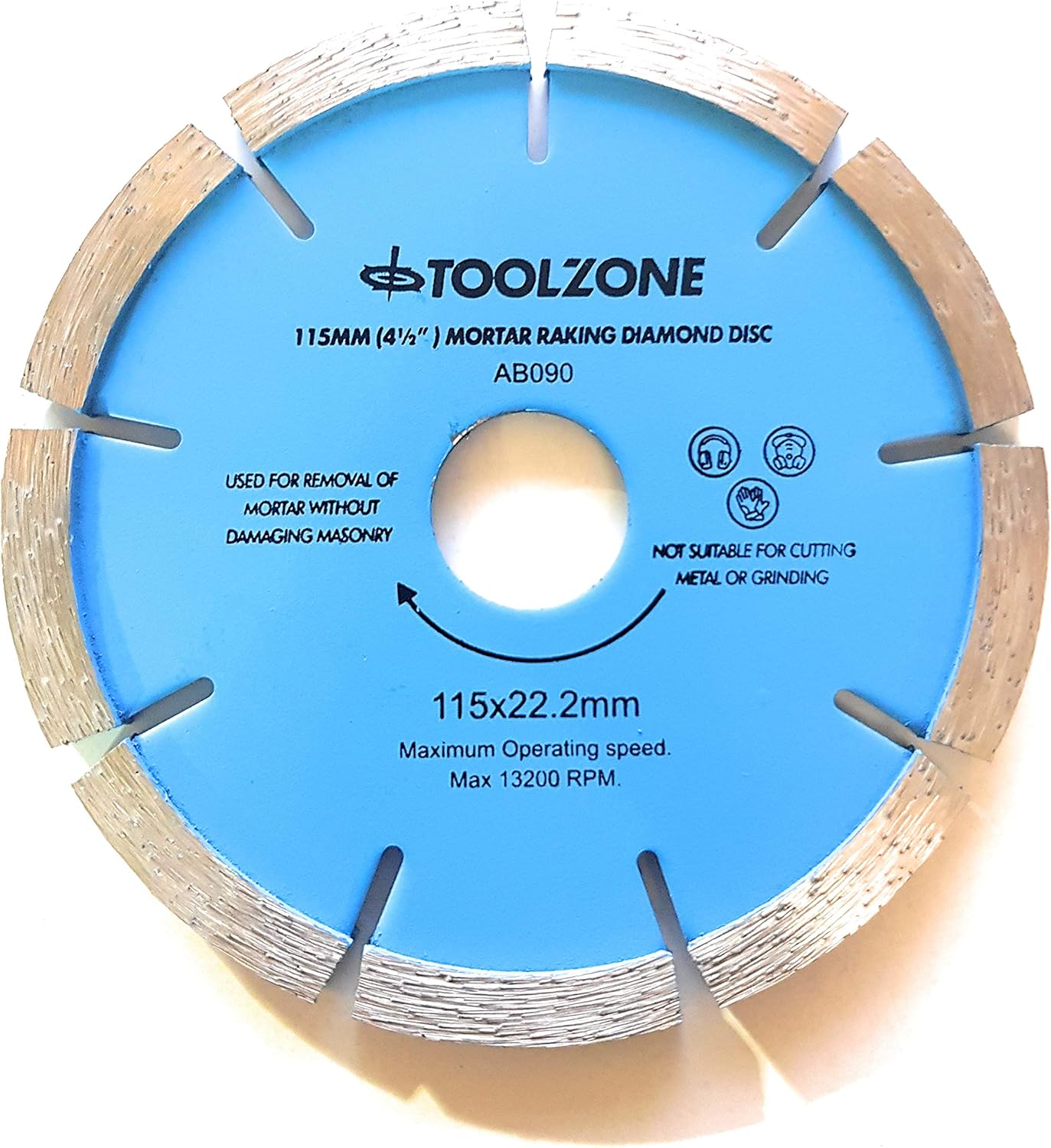 Toolzone 115mm (4-1/2") Mortar Raking Angle Grinder Disc: Amazon.co.uk ...