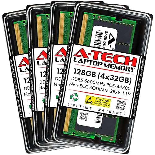 A-Tech 128GB Kit (4x32GB) RAM for HP ZBook Fury 16 G11, 16 G10 Mobile ...