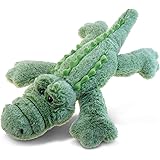 Amazon.com: DolliBu Plush Alligator Stuffed Animal - Soft Fur Huggable ...