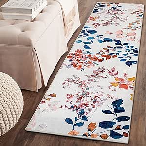 Amazon.com: Fashriend Phyllis Machine Washable Runner Rug Non-Slip ...