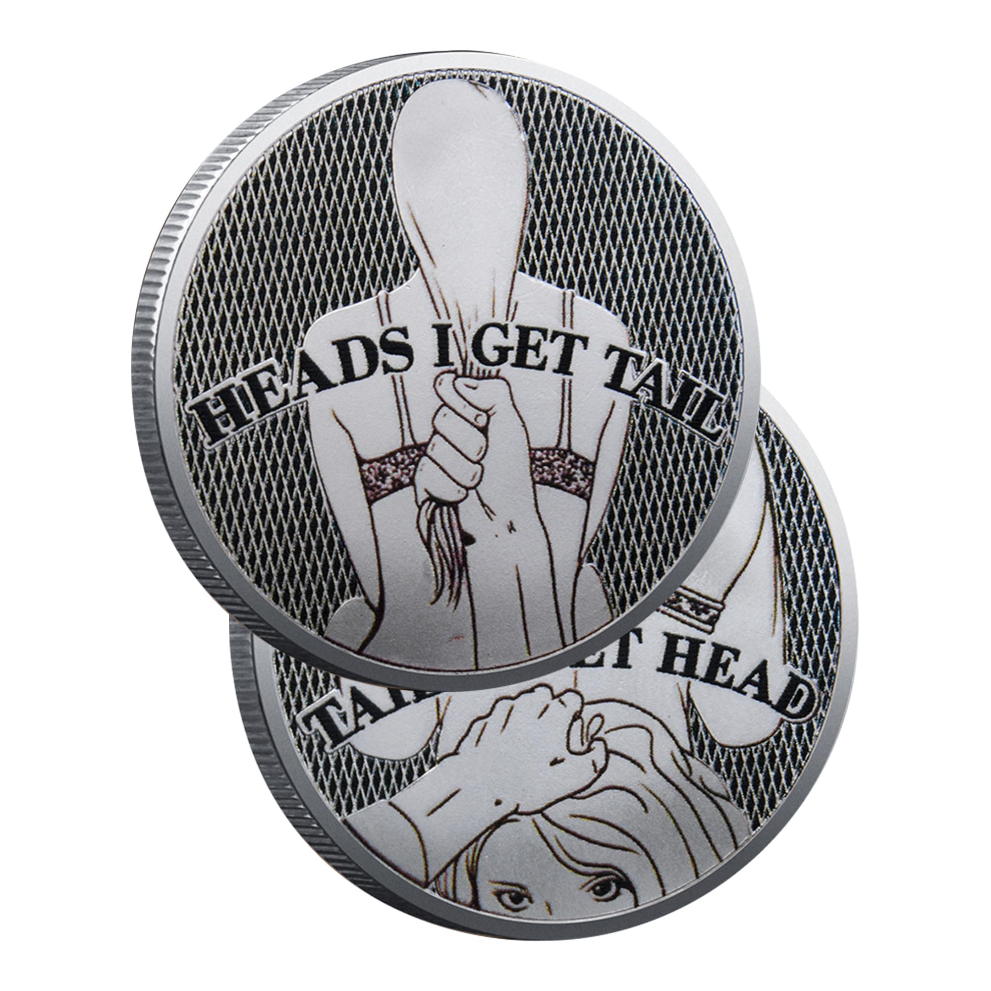 YOUNEEDFUL 2025 2PCS Double Side Heads and Tails Coin Lucky Token ...
