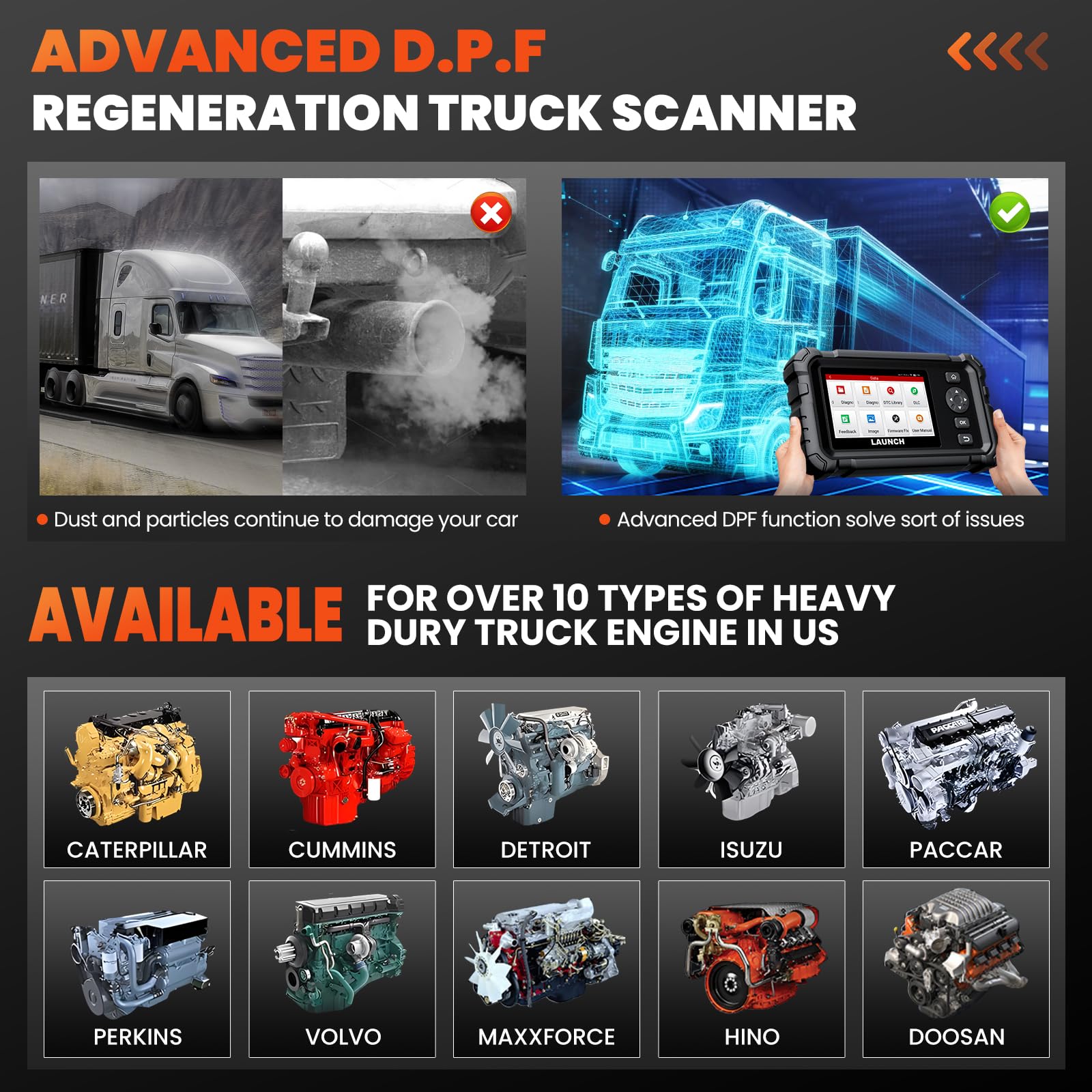 Mua CRP129 HD Elite Heavy Duty Truck Scanner,Full System Diesel Scan ...