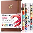 Amazon.com : Upgraded Planner 2025-2026 A5, Undated Leather Hardcover ...