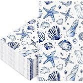 Amazon.com: JarThenaAMCS 100Pcs Ocean Disposable Paper Napkins Sea ...
