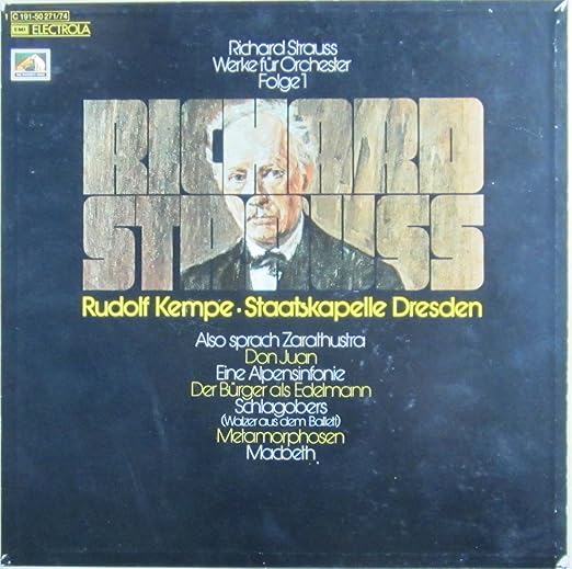 Strauss: Werke für Orchester / Orchestral Works : Rudolf Kempe & Staatskapelle Dresden, Richard ...