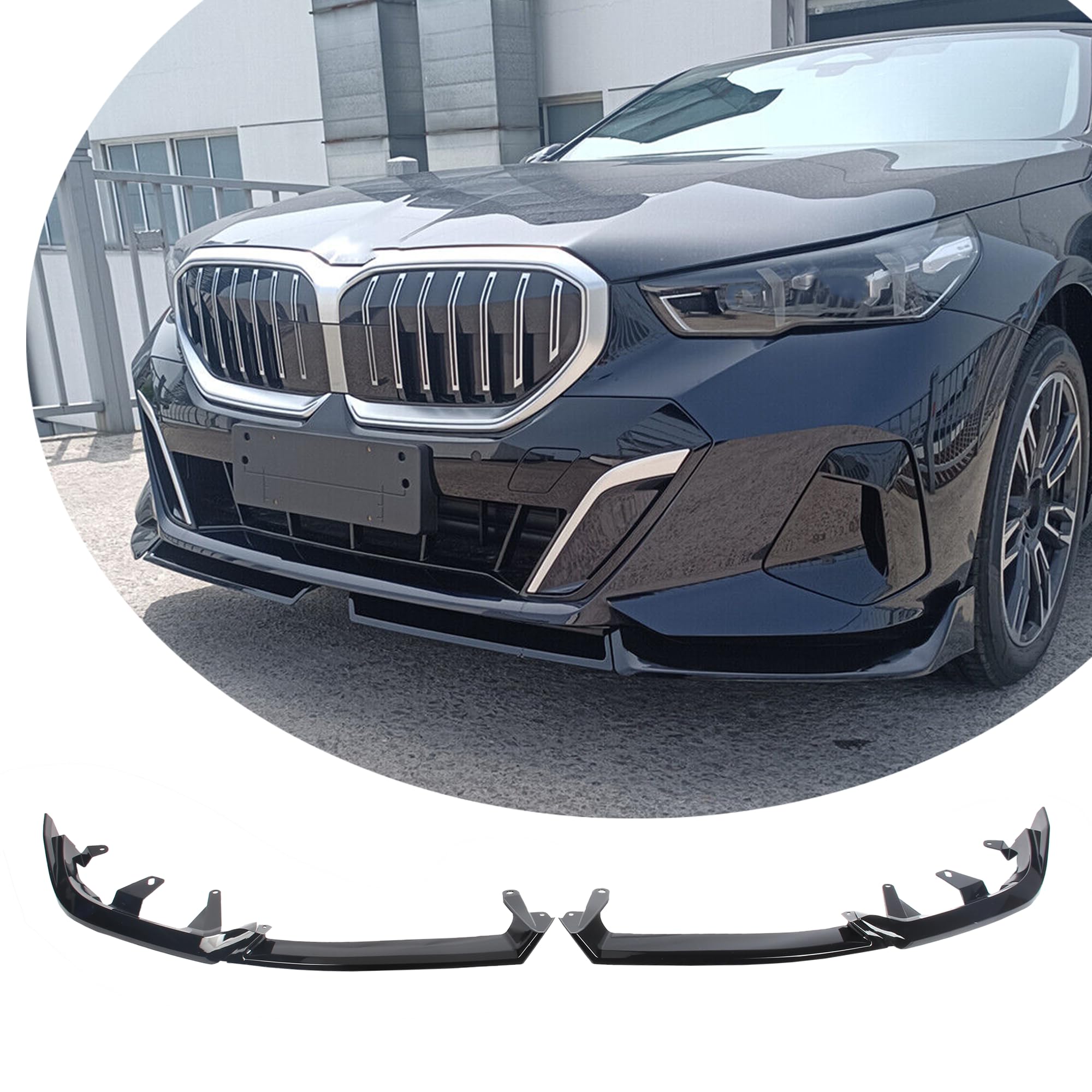 NEESPOC Front Bumper Lip Splitter Spoiler Fit for BMW 5 Series G60 (M ...