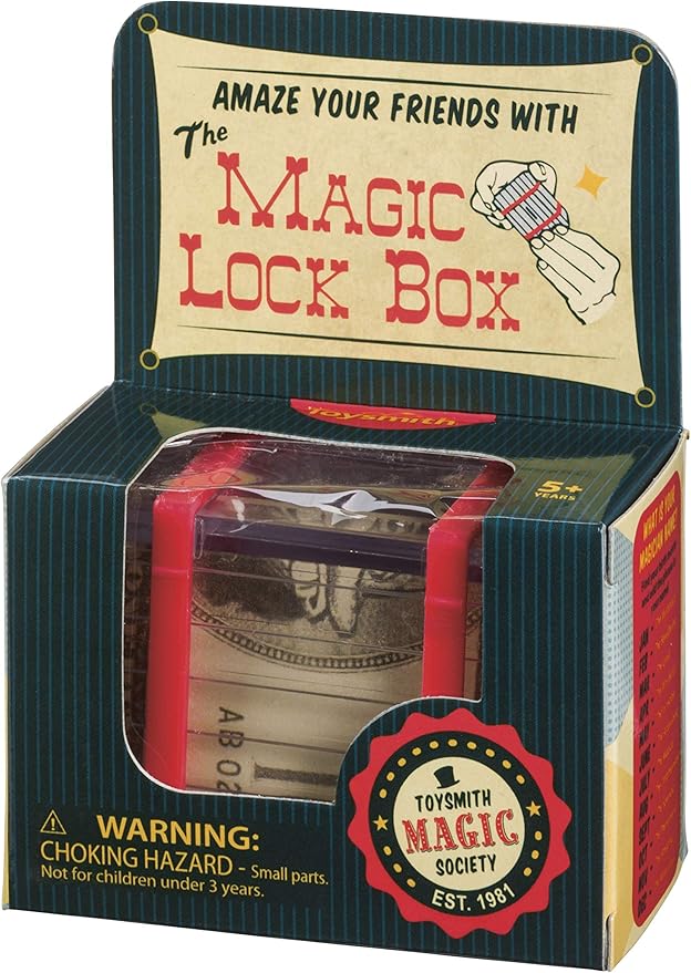 Amazon.com: Toysmith Magician Prop Magic Lock Box, Amaze Your Friends ...