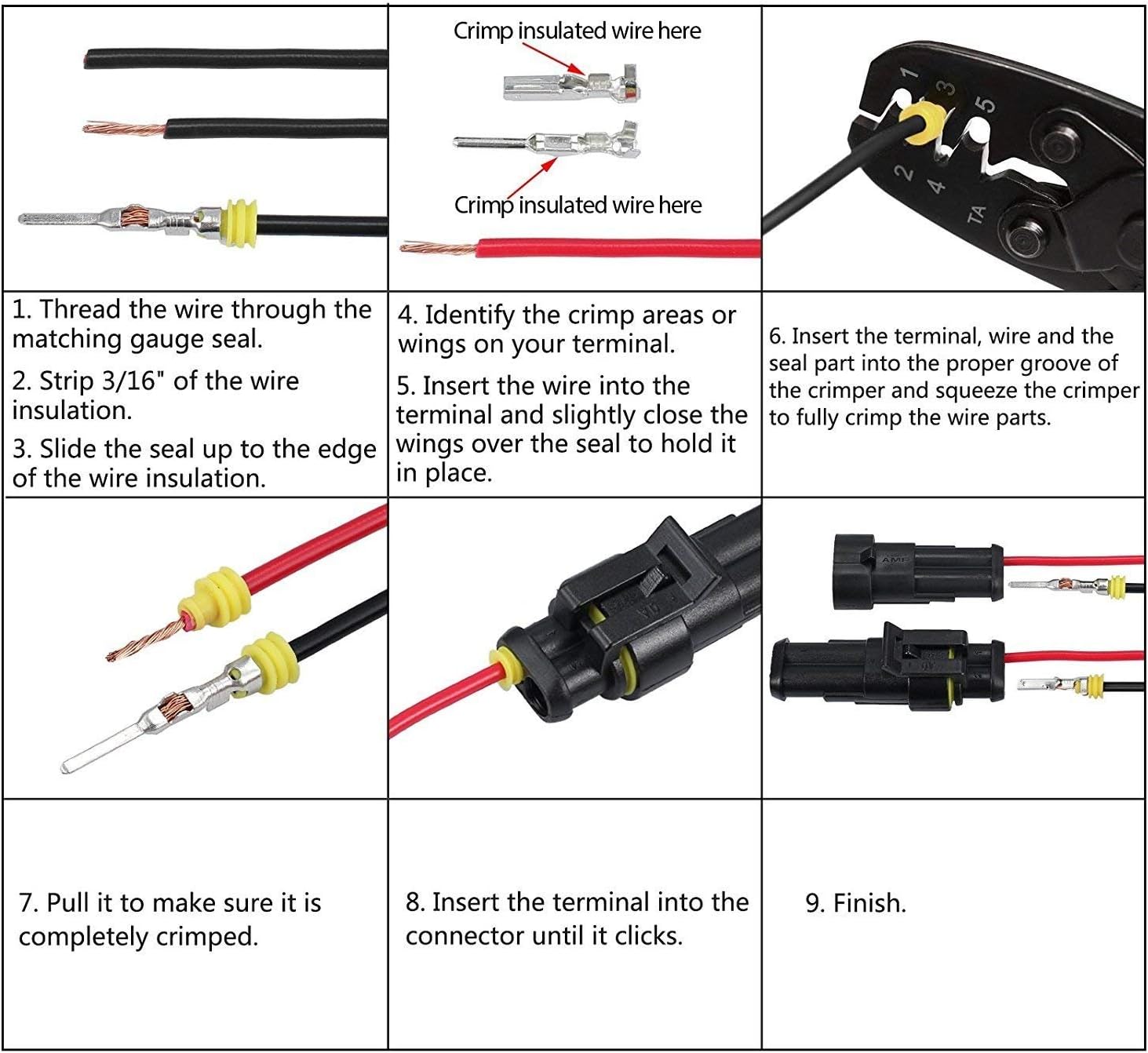Car Waterproof Electrical Terminal Car Wire Connector Plug 1/2/3/4/5/6 ...