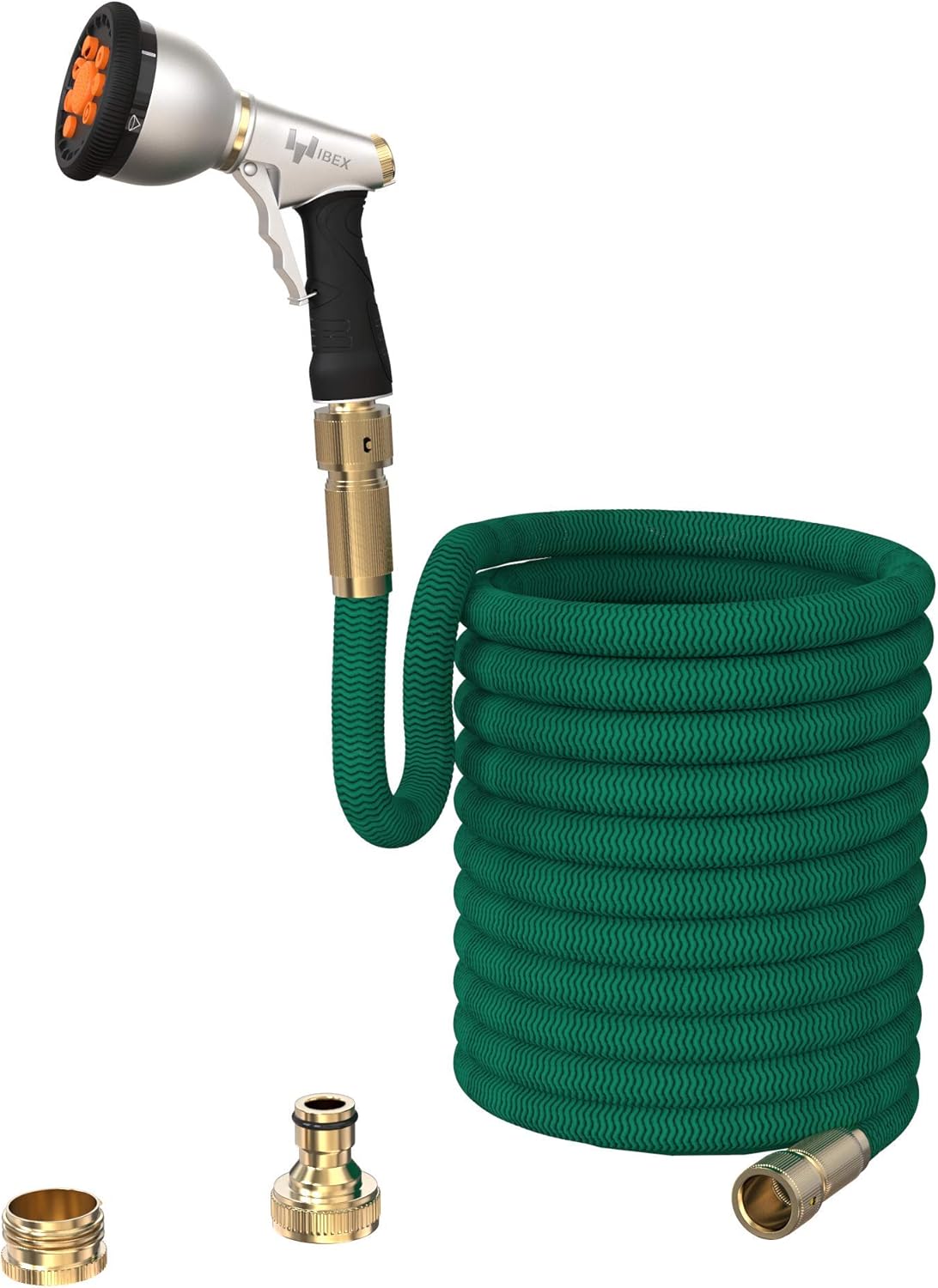 PRO FLEX 30 Garden Hose, Brass Connection, Extra Strong ToughRock Nylon ...