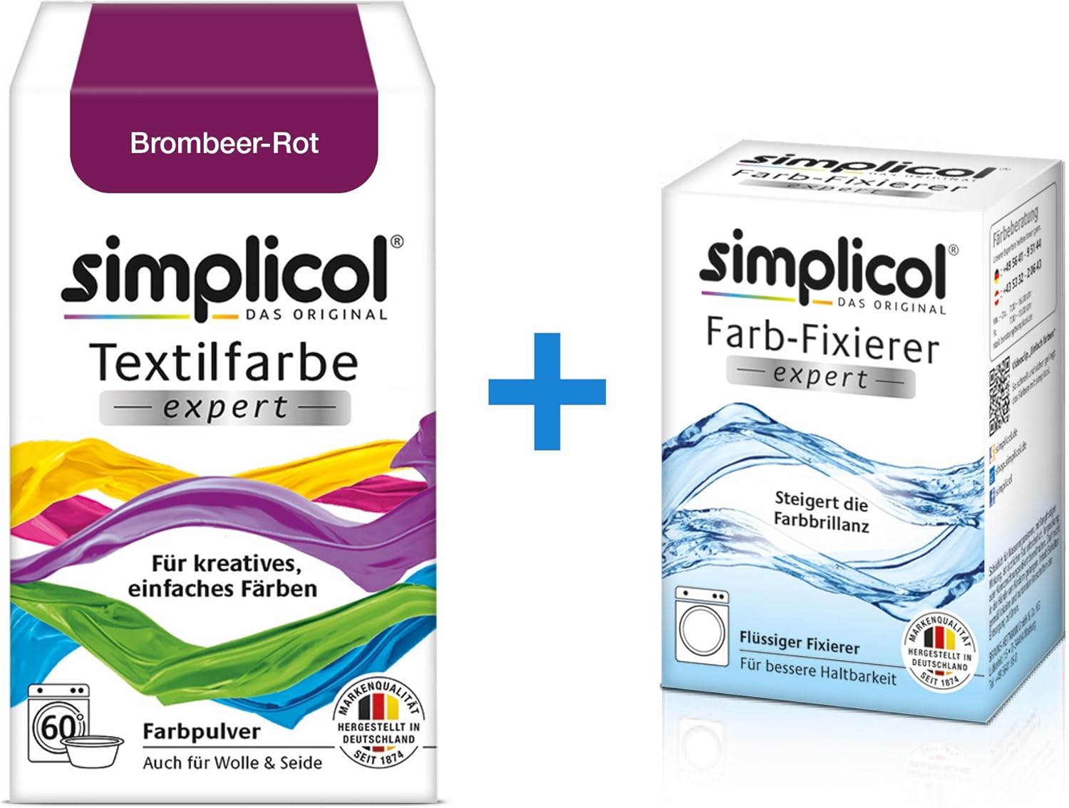 Simplicol expert fabric dye + Colour Fixer for washing machine or ...