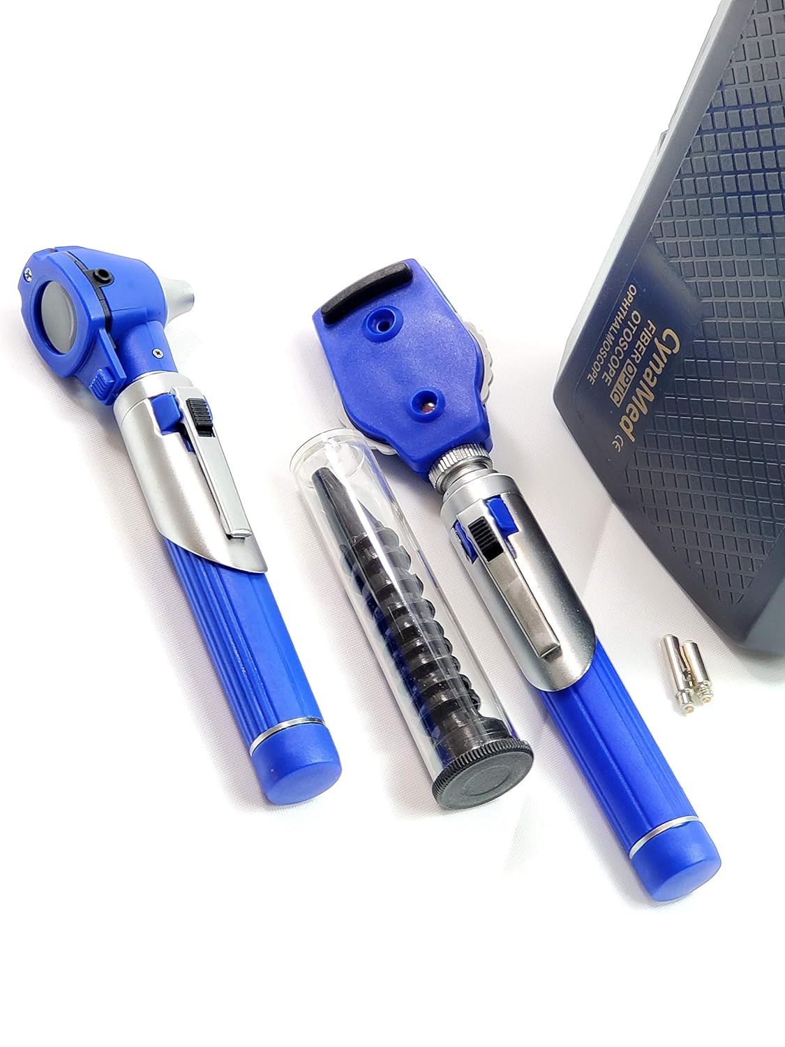 Amazon.com: Blue Otoscope Set -LED Otoscope/Medical School Kit-CYNAMED ...
