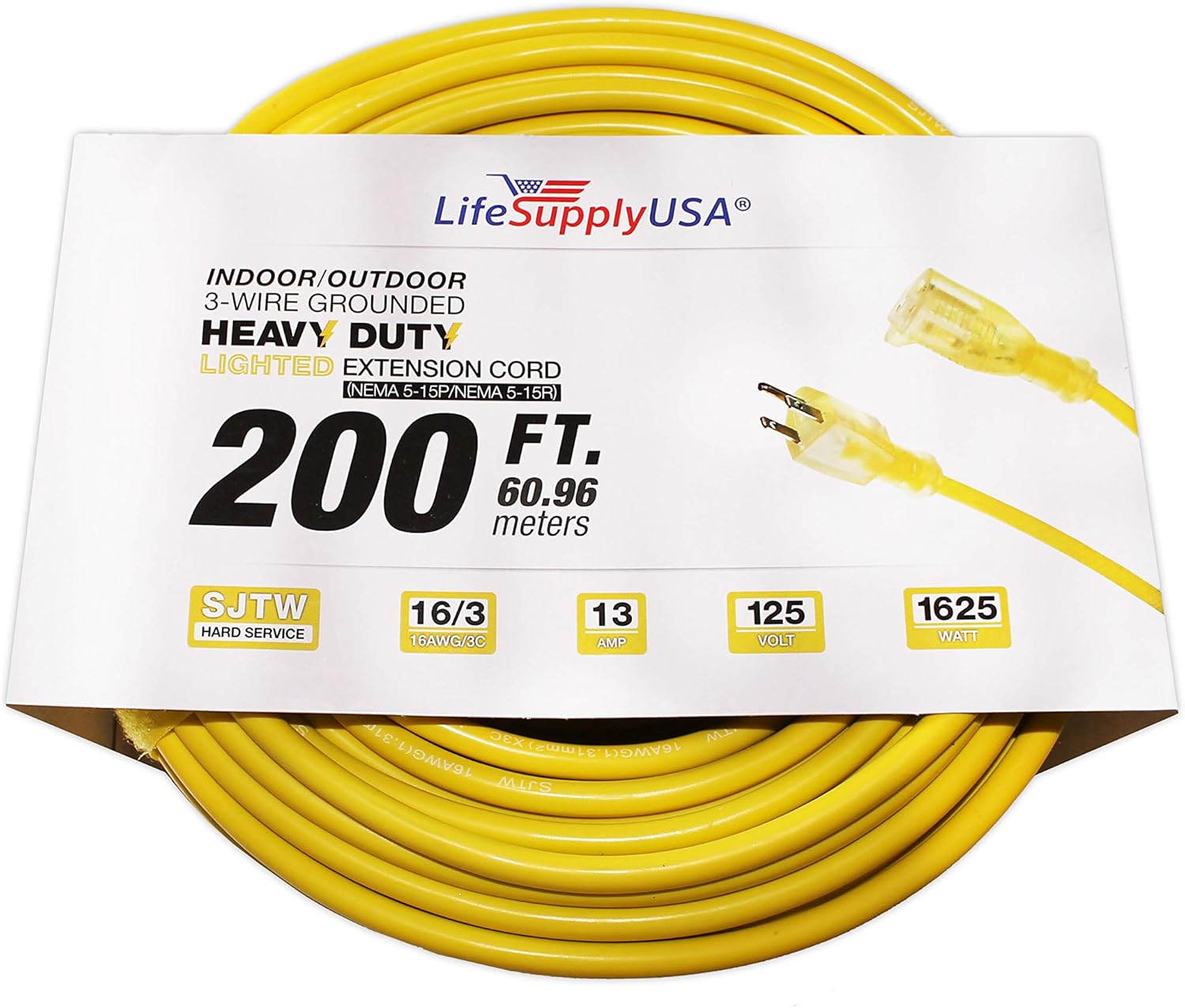 Home Improvement 10 3 200ft SJTW Lighted End Extension Cord 15 Amp 300 home-improvement-10-3-200ft-sjtw-lighted-end-extension-cord-15-amp-300