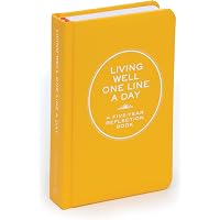 Amazon.com: Living Well One Line A Day: A Five-Year Reflection Book ...