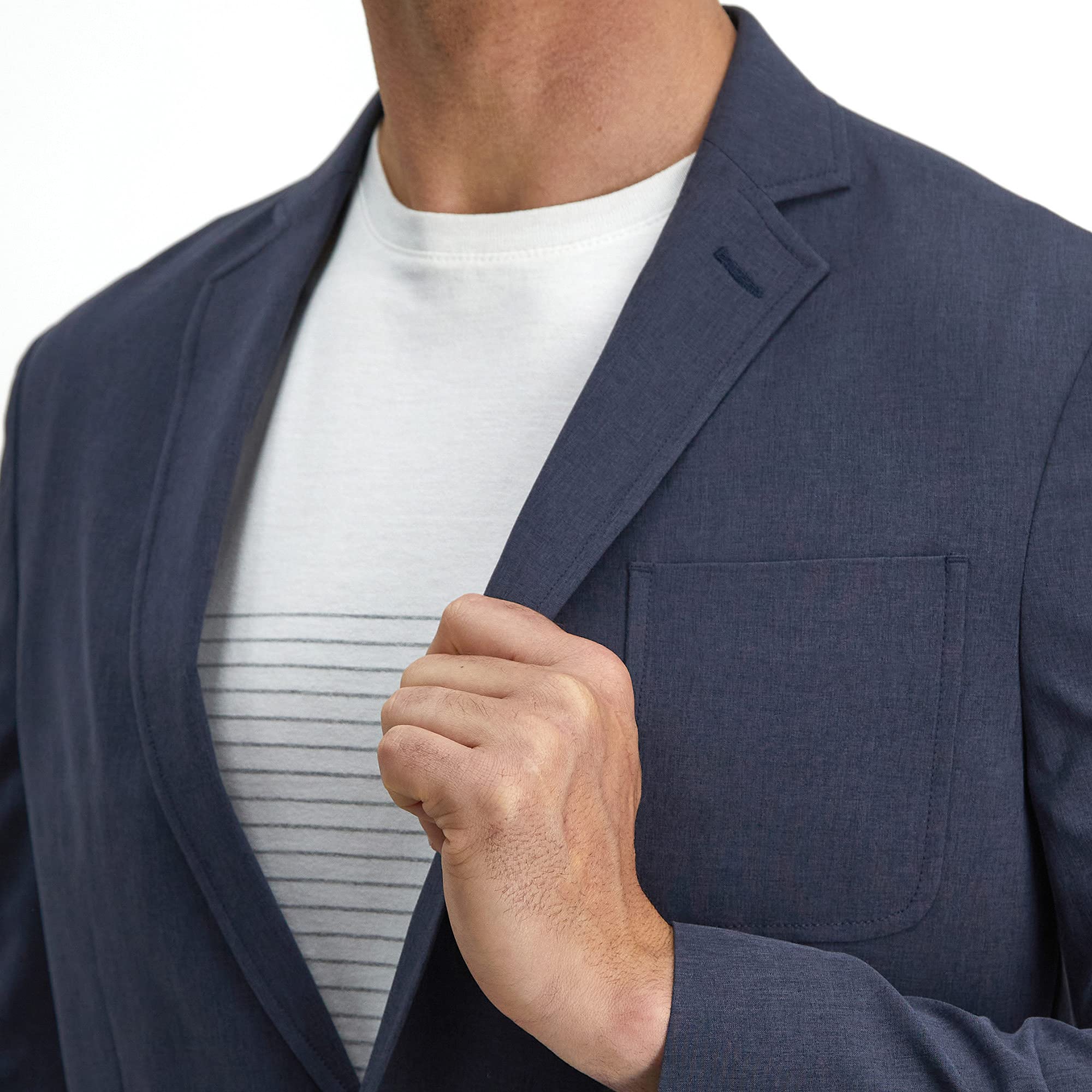 Mua Haggar Men's Smart Wash? Performance Blazer & Jackets Heather Navy ...