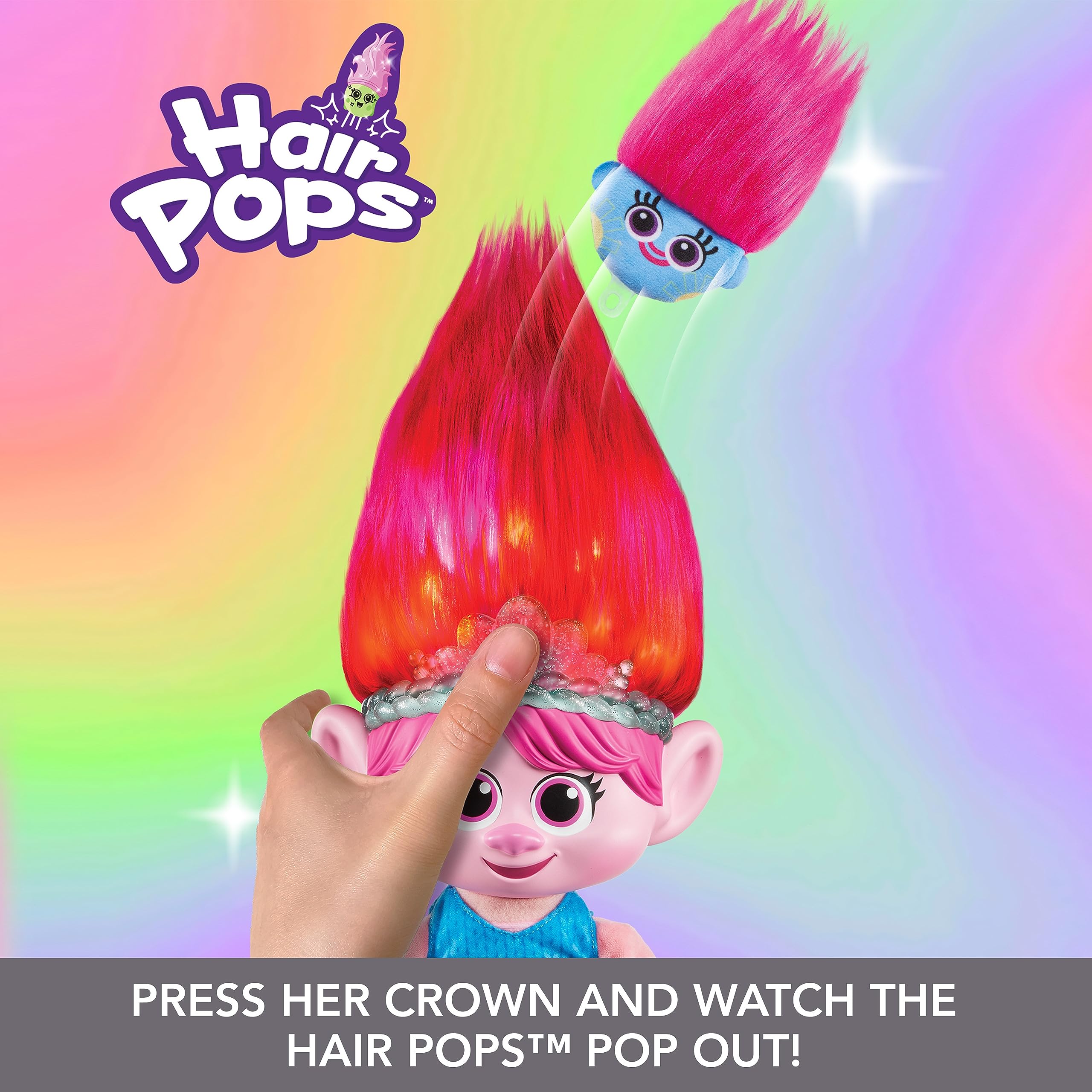 Mua Mattel DreamWorks Trolls Band Together Plush Toy, Hair Pops ...