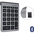 Amazon.com: Macally Bluetooth Number Pad for Laptop - Rechargeable Wireless Numeric Keypad - 35 ...