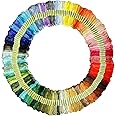 Amazon.com: ATDAWN Rainbow Color Embroidery Thread,Cross Stitch Threads ...