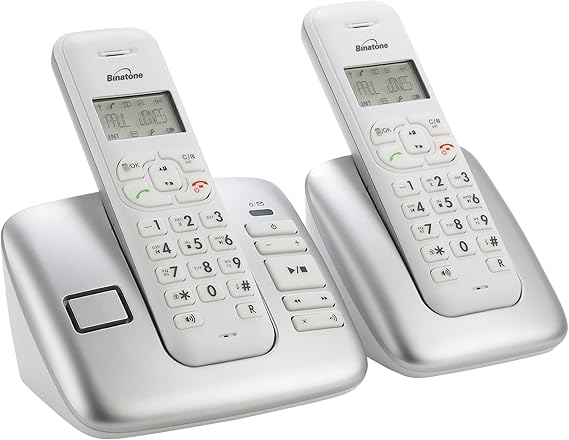Binatone Solas Dect Cordless Twin Phone with Answer: Amazon.co.uk ...