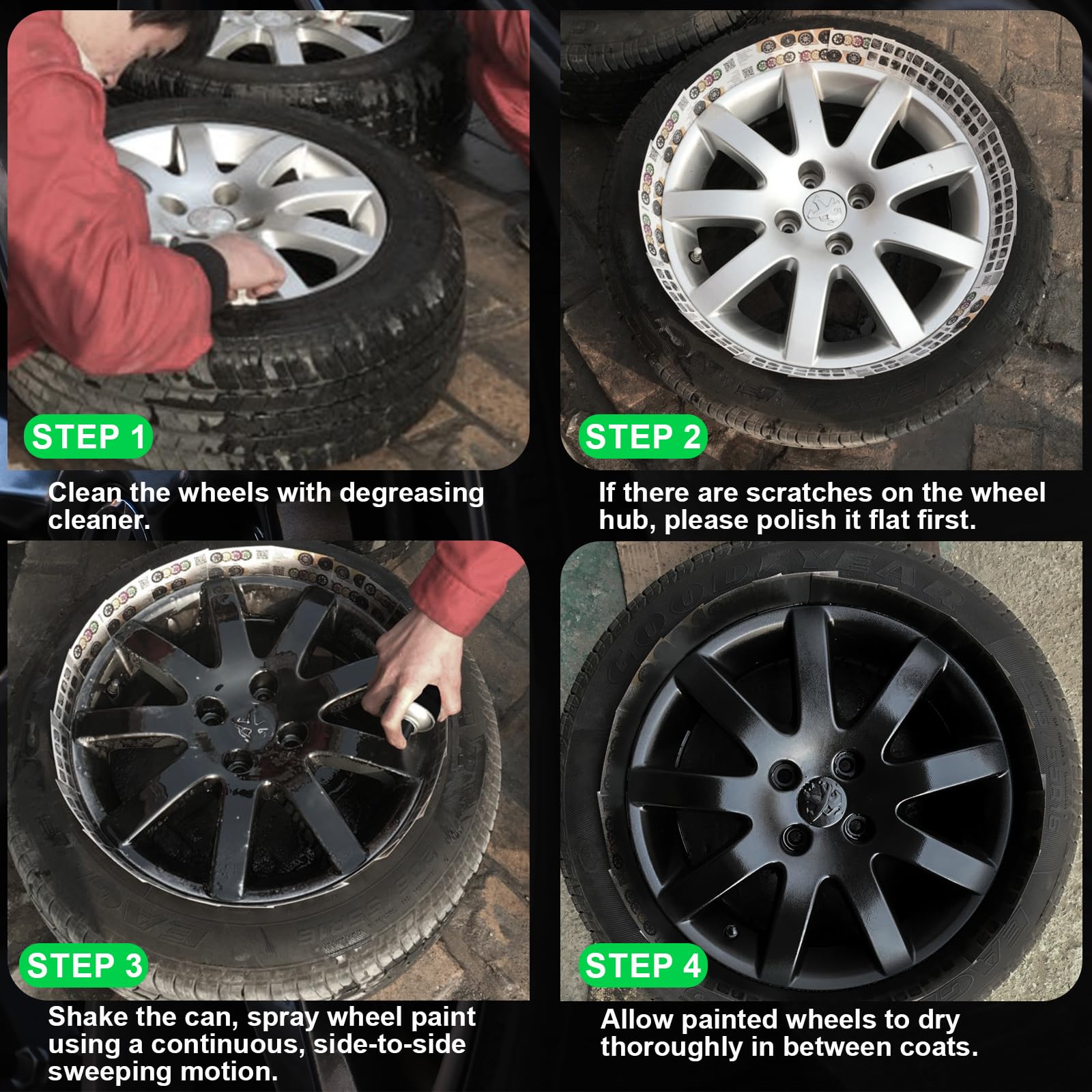 Mua NADAMOO Aluminum Wheel Spray Paint, Semi-gloss Aerosol Car Rim ...