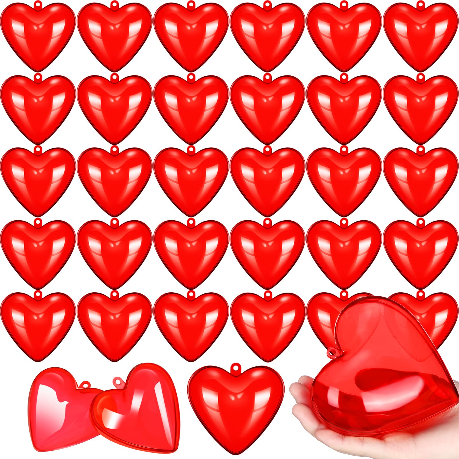 Macarrie Valentine Hearts Filled Candy Box Case Large Heart Shaped ...