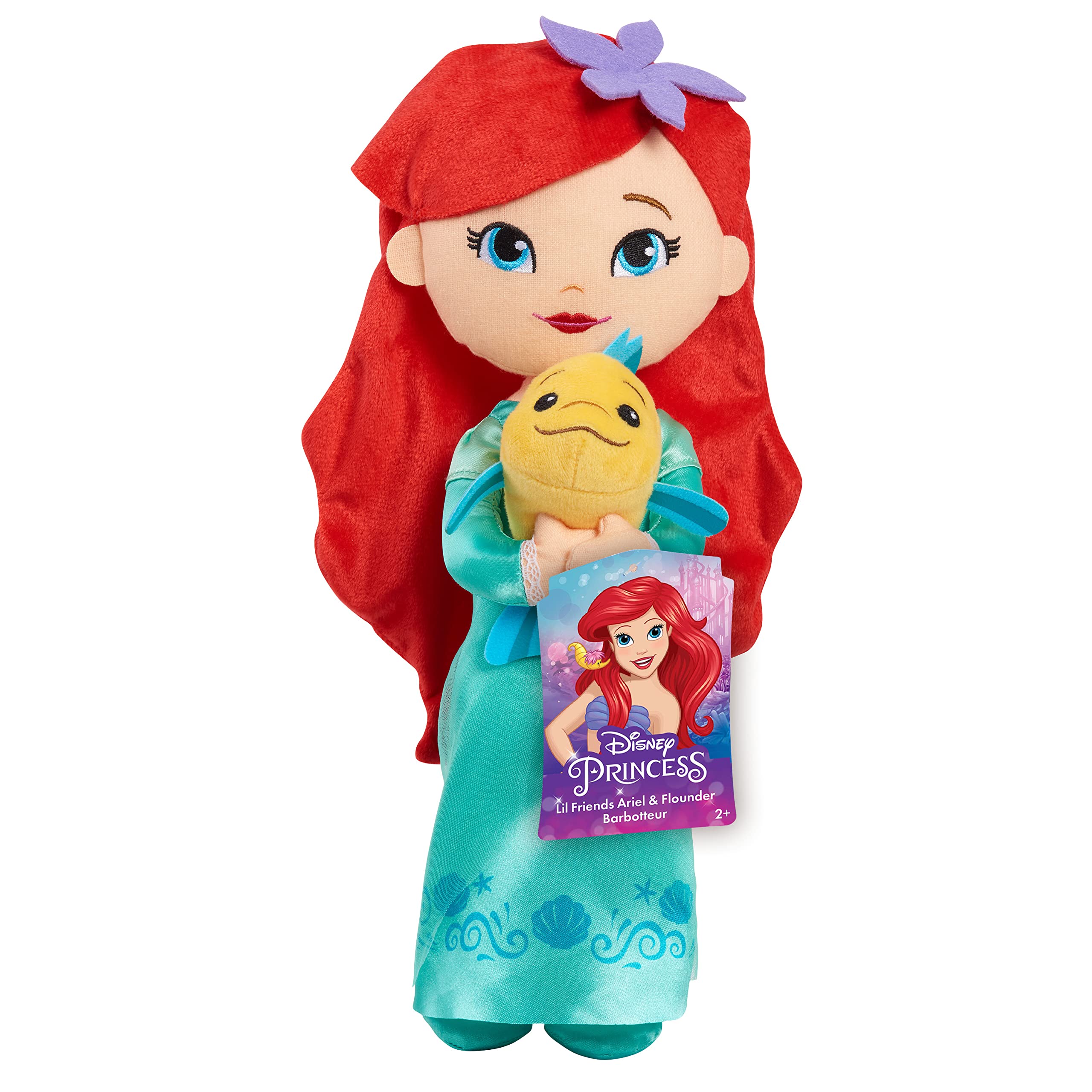 Mua Disney Princess Lil' Friends Ariel & Flounder 14-inch Plush Doll ...