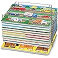 Melissa & Doug Puzzle Storage Rack - Wire Rack Holds 12 Puzzles ...