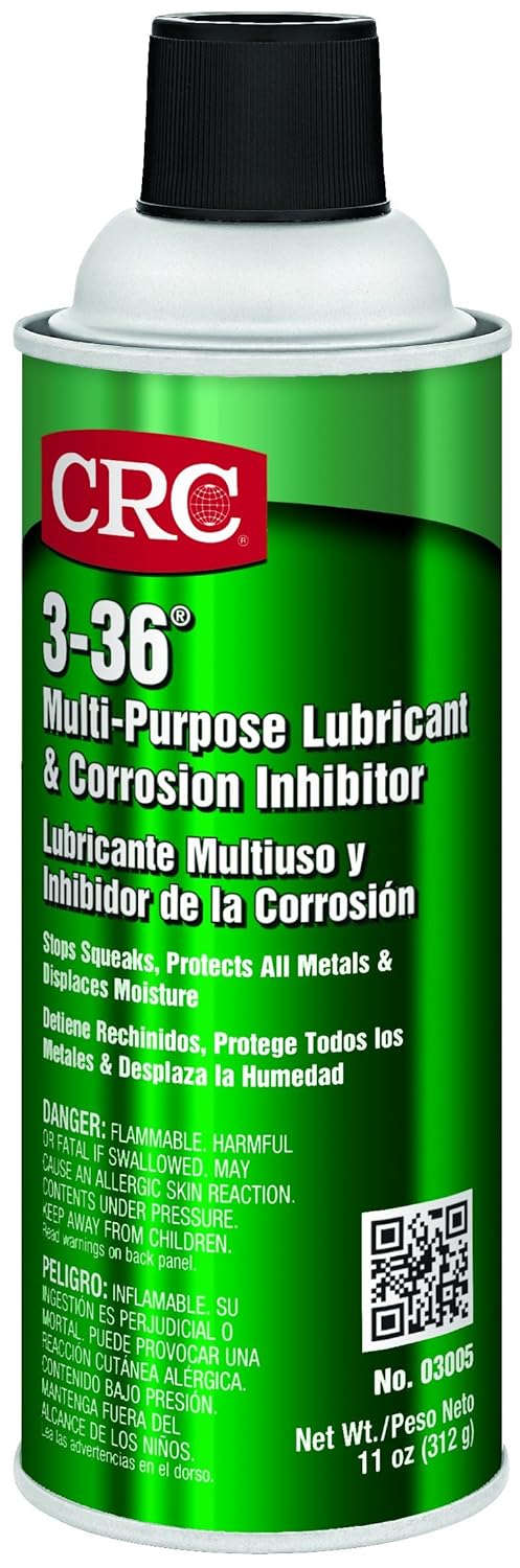 CRC 3-36 Multi-Purpose Lubricant and Corrosion Inhibitor, 11 oz Aerosol ...