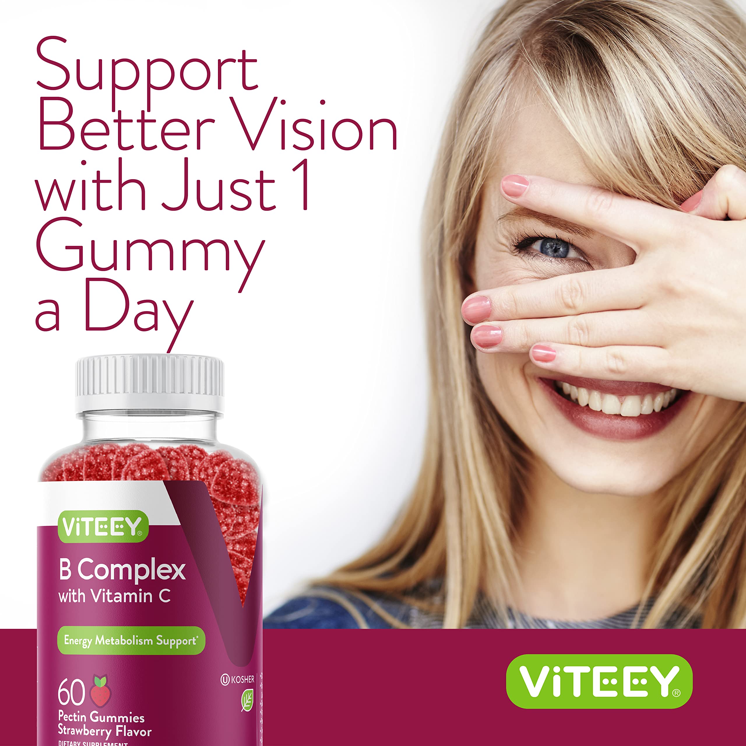 Mua Viteey Vitamin B Complex Gummies with Vitamin C - Energy ...