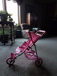 Amazon.com: Precious Toys, Pink & White Polka Dots Foldable Doll ...