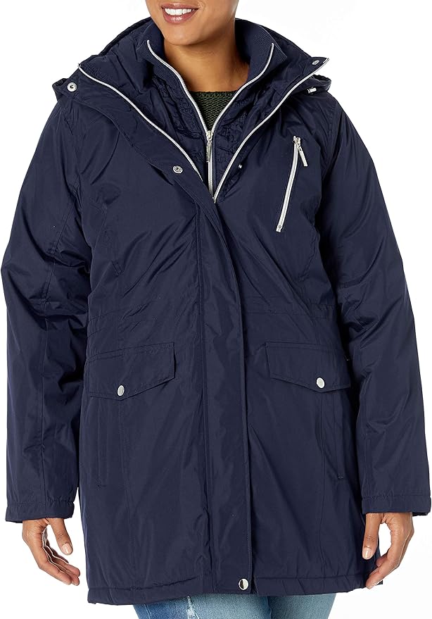 Big Chill Women's Anorak Jacket with Quilted Vestee: Amazon.co.uk: Clothing