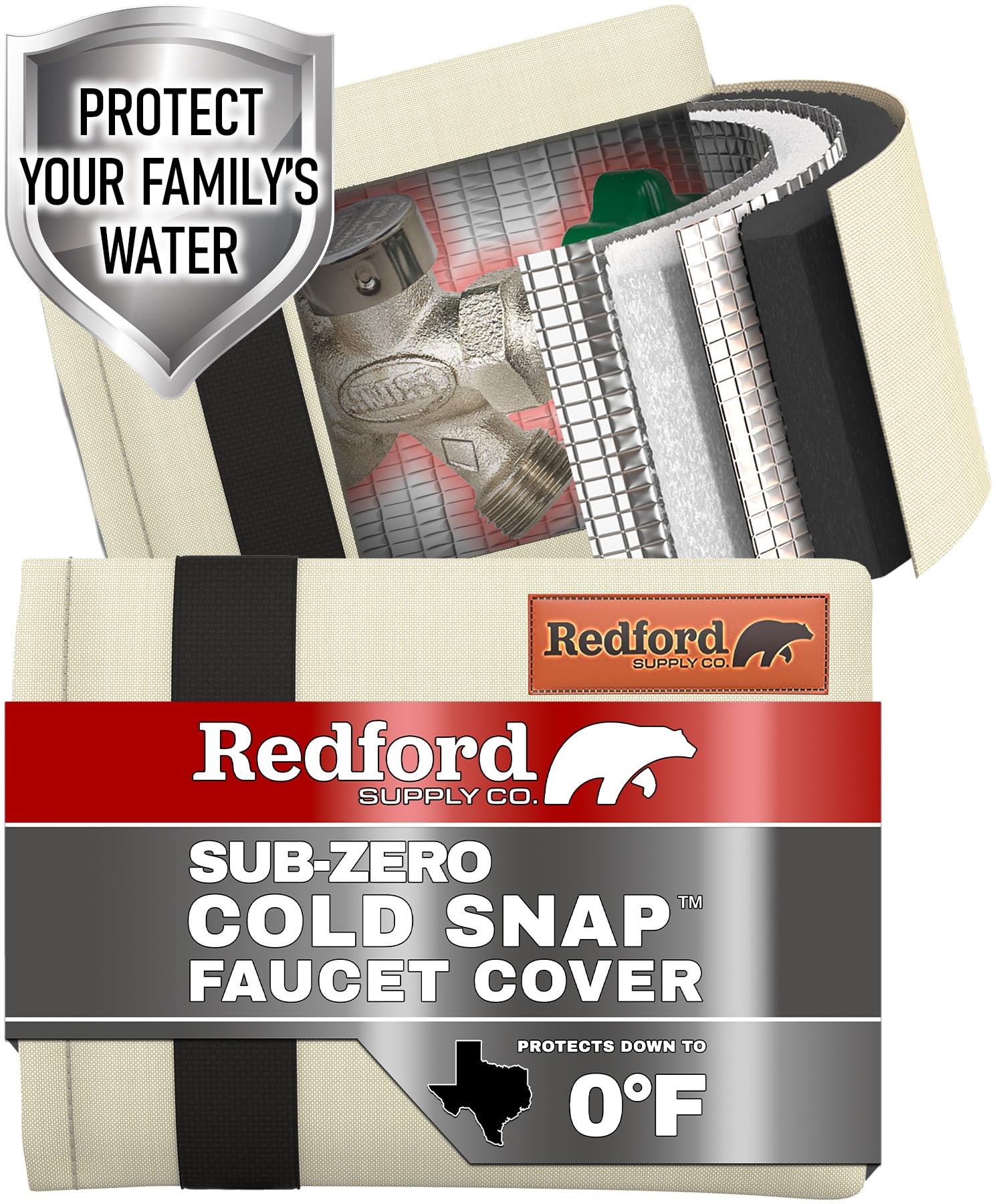 Redford Supply Co. Cold Snap (0°F) 2 Pack Outdoor Faucet Covers for ...