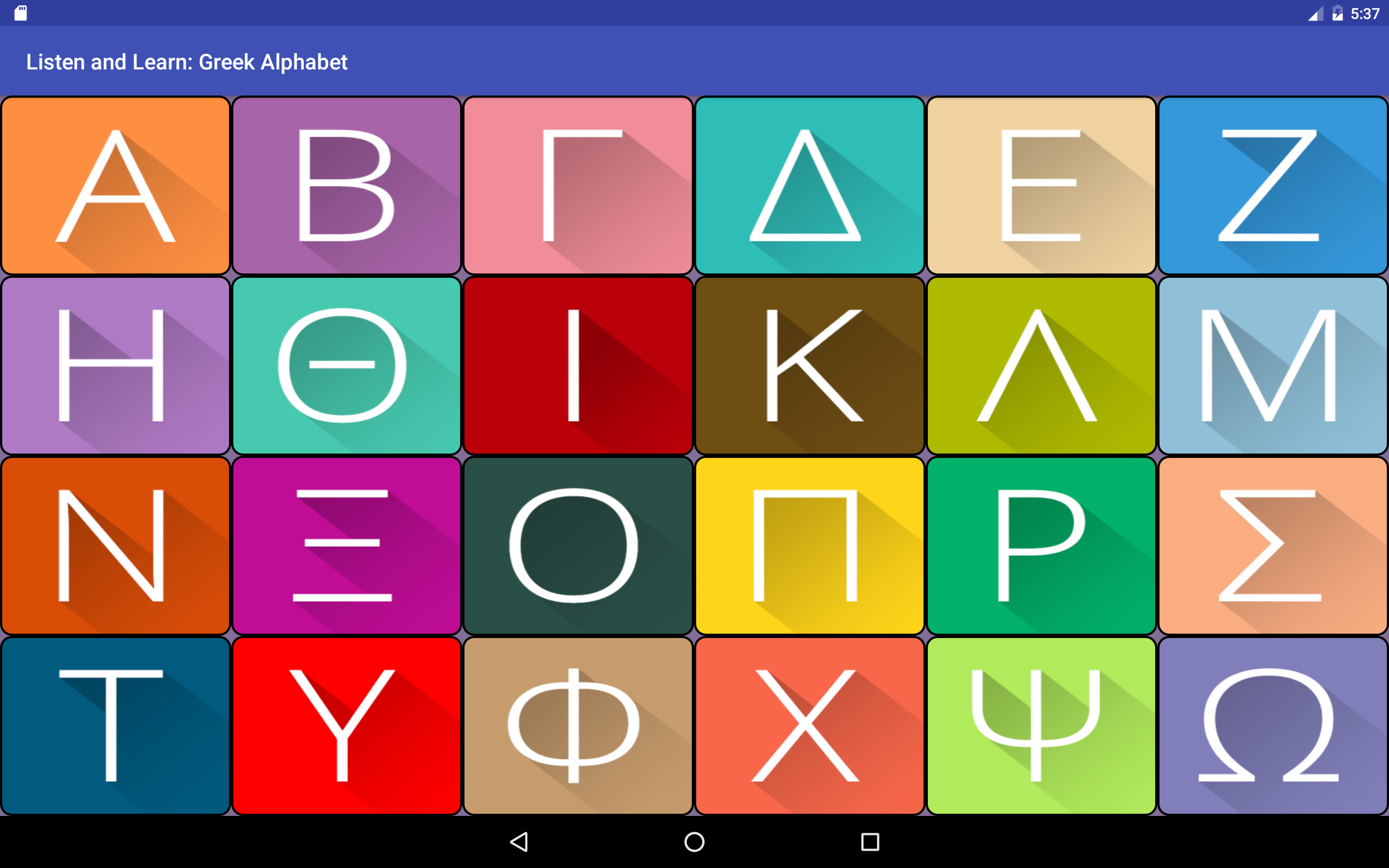 Listen Learn Greek Alphabet Amazon Appstore For Android