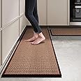 Amazon.com: eqivei Kitchen Rugs and Mats Non Skid Washable Set of 2 PCS ...