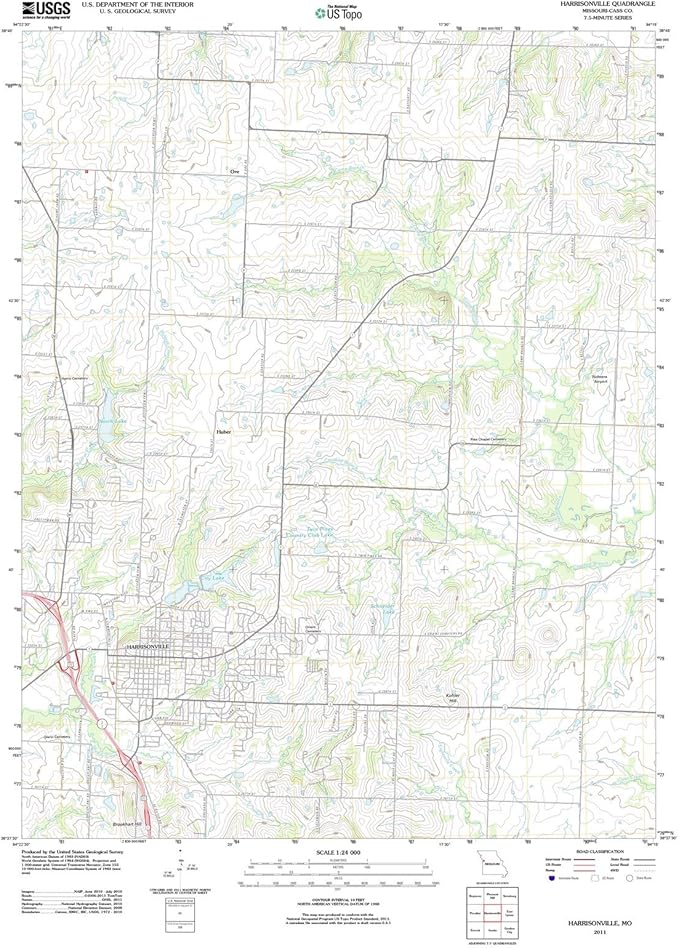 Amazon.com: 2011 Harrisonville, MO - Missouri - USGS Historical ...