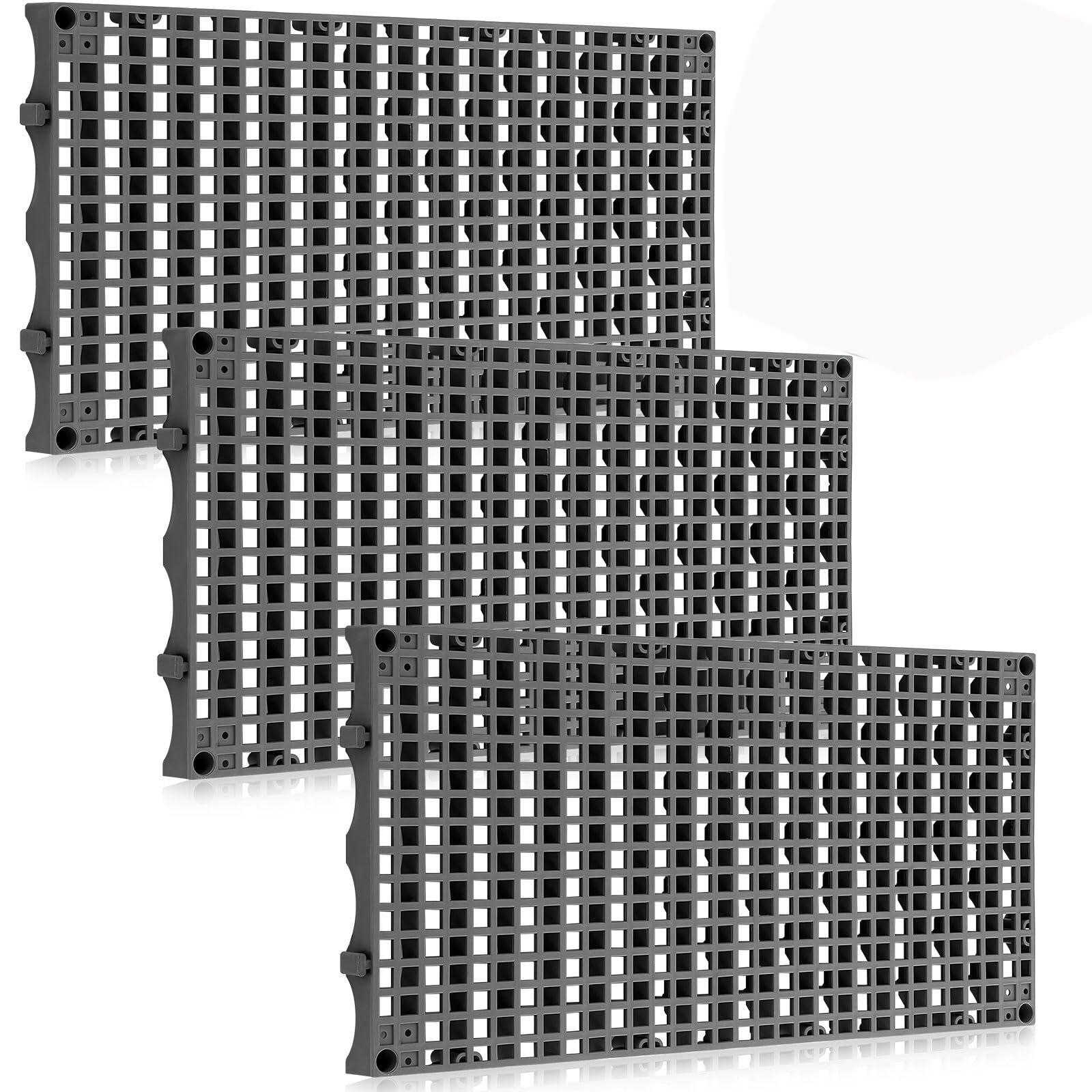 DoubleFill 3-Pack 24 Inch x 12 Inch Heavy Duty Fountain Basin Grate for ...