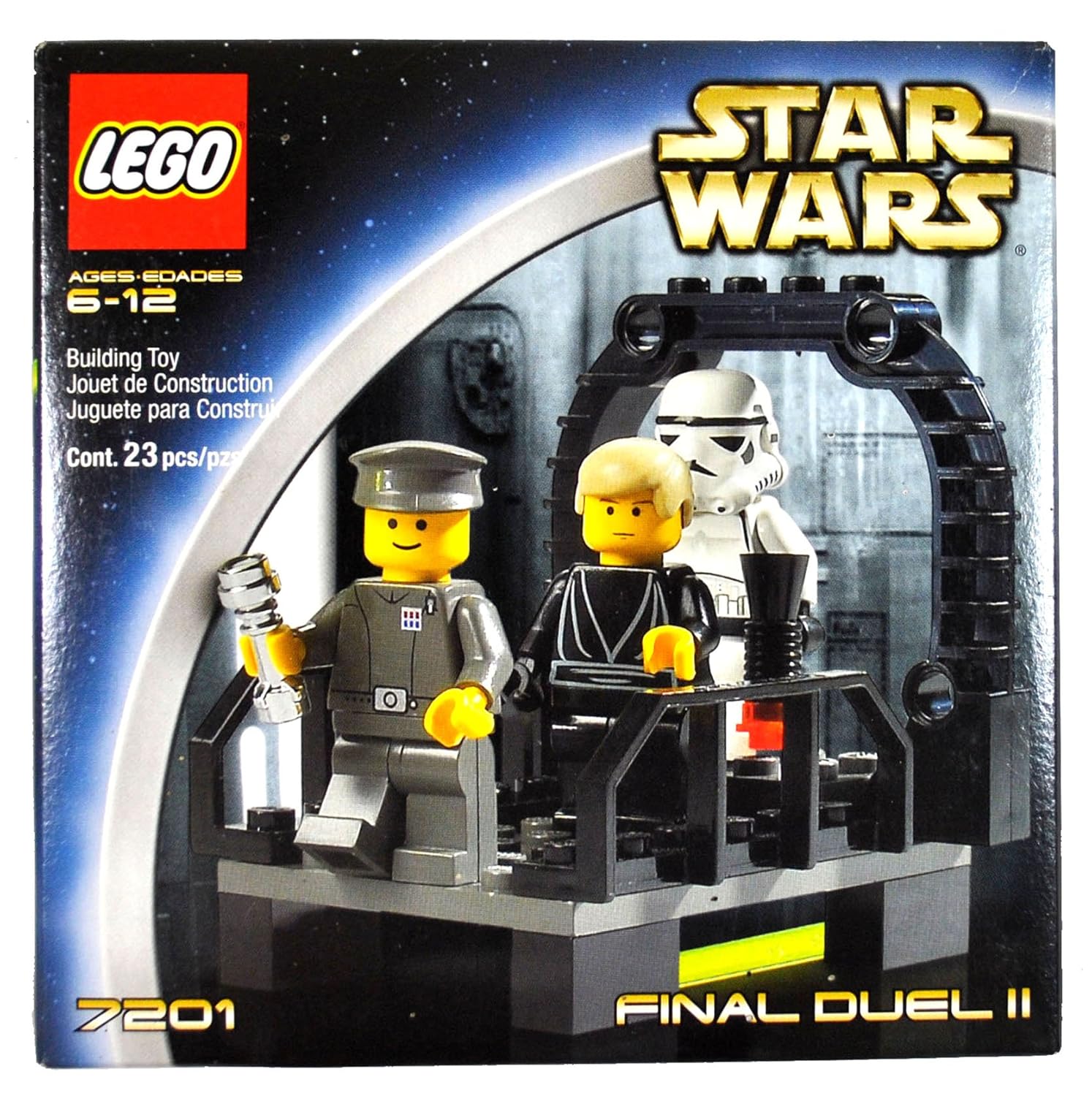 Lego Year 2002 Star Wars Series Movie Scene Set # 7201 - FINAL DUEL II ...